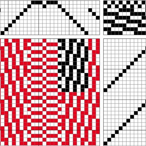 Variation of self-patterned weaving | The Icelandic Textile Center